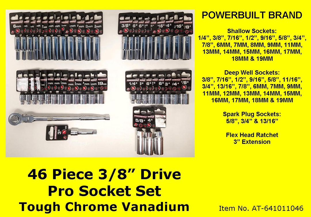 MBS Omaha, a div. of Omaha Distributing Co., Inc: Powerbuilt 46 PC 3/8 ...