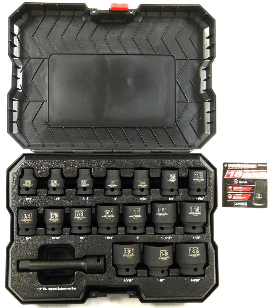 MBS Omaha, a div. of Omaha Distributing Co., Inc: 18 PC 1/2" Drive SAE ...